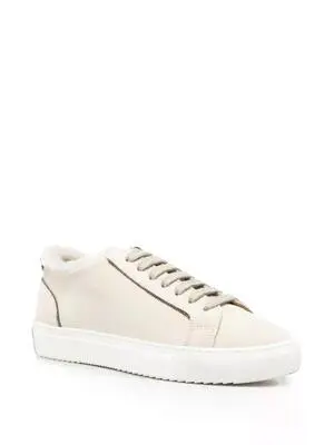 DOUCAL'S Shearling-trim Sneakers