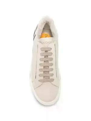 DOUCAL'S Shearling-trim Sneakers