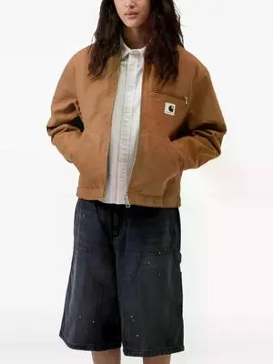 Carhartt Work In Progress Loose Fit Corduroy Collar Jacket - Brown