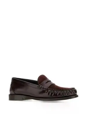 Brunello Cucinelli Leather Loafers - Red