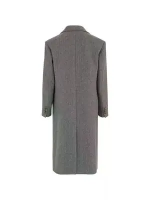 Valentino Garavani Herringbone-pattern Virgin Wool Coat