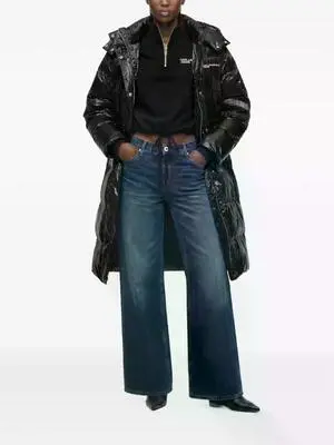 Karl Lagerfeld Long Shiny Puffer Jacket
