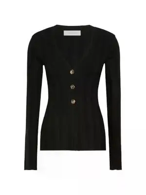 Sportmax Ribbed-knit V-neck Cardigan