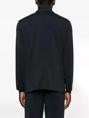 Emporio Armani Layered-effect Notched-lapel Blazer