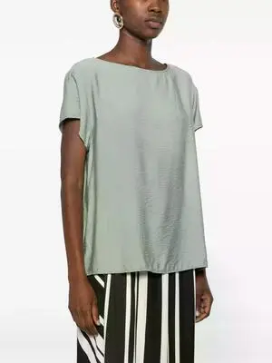 BETTY BARCLAY Textured Finish Round Neck Blouse