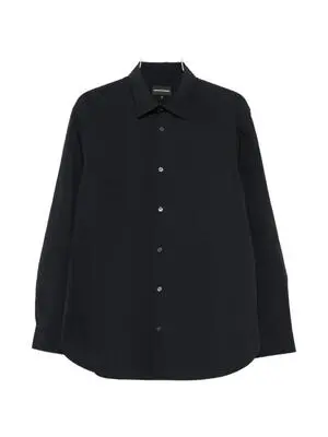 Emporio Armani Button-up Long-sleeve Shirt - Blue