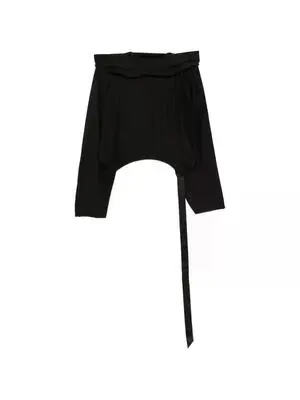 Rick Owens Hooded Crop Hoodie - Black