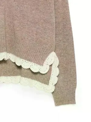 THE GARMENT Como Crochet-trim V-neck Sweater
