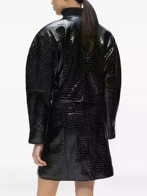 Karl Lagerfeld Karl Studio Croc Leather Jacket