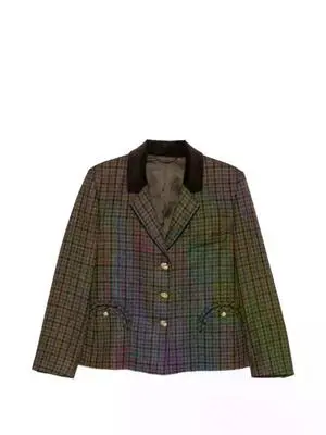 BLAZÉ MILANO Check-pattern Jacket - Brown