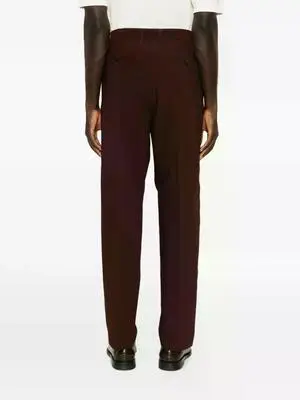 Emporio Armani Pressed-crease Straight-leg Trousers