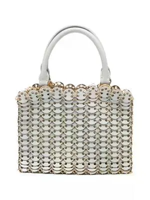 Rabanne 1969 Disc-embellished Tote Bag - Neutrals