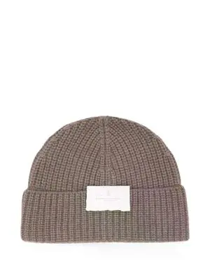 Brunello Cucinelli Ribbed-knit Cashmere Beanie Hat - Neutrals