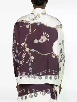 Versace Printed Silk Shirt