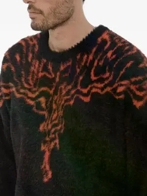COUNTY OF MILAN Embroidered Crew-neck Sweater
