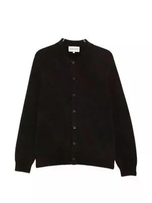Eric Bompard Jersey-knit Shirt-collar Cardigan - Brown