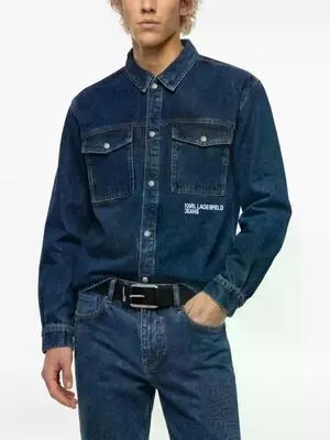 Karl Lagerfeld Logo Denim Overshirt