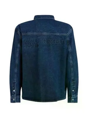 Karl Lagerfeld Logo Denim Overshirt