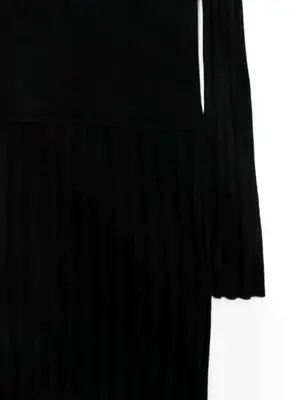 LISA YANG Ribbed-knit Long-sleeve Maxi Dress