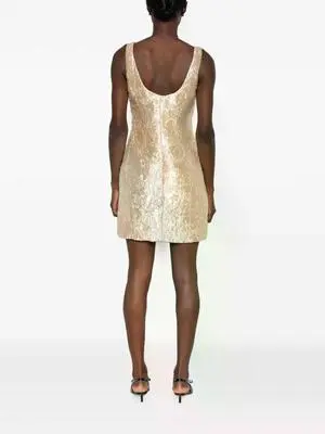Versace Crushed Buckle-detail Mini Dress
