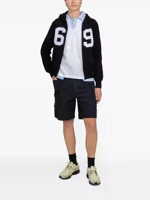 Gimaguas Intarsia-knit Zip-up Hoodie