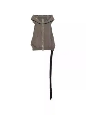 Rick Owens Sleeveless Hooded Gilet - Grey