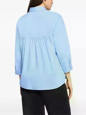 BETTY BARCLAY Gathered-back Classic-collar Shirt