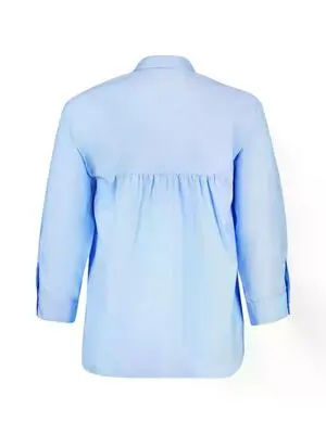 BETTY BARCLAY Gathered-back Classic-collar Shirt