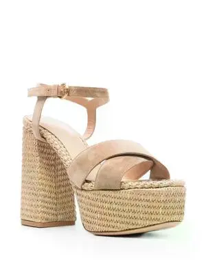 GIANVITO ROSSI Suede Crossover-strap Sandals