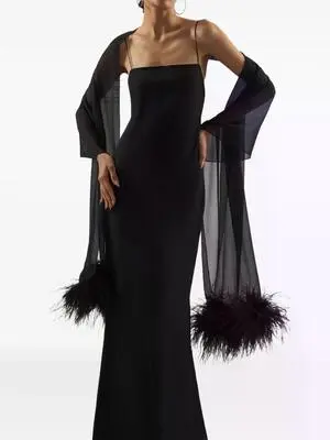 TALLER MARMO Dita Spirito Stole Feather Scarf