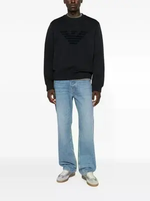 Emporio Armani Logo-print Crew Neck Sweatshirt