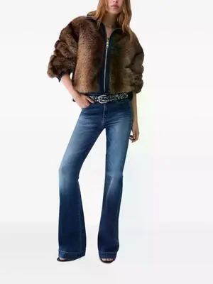 Liu Jo Flare Jeans With Rhinestones