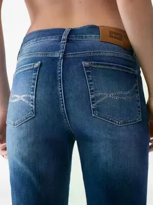 Liu Jo Flare Jeans With Rhinestones