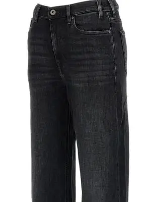 Ag Faded-effect Wide-leg Jeans