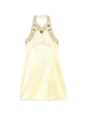 Versace Embellished Mini Dress