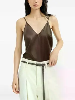 Brunello Cucinelli Stretch Silk Satin Camisole