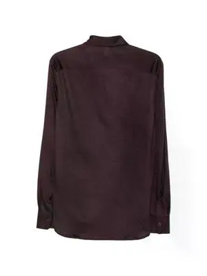 Canali Button-fastening Long-sleeve Shirt - Purple