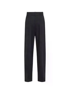 Giorgio Armani Wide-leg Pleated Wool Trousers
