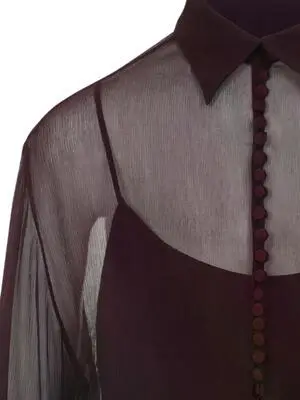 Ermanno Scervino Sheer Silk Blouse