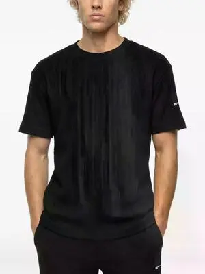 Karl Lagerfeld Ribbed-knit Logo-patch T-shirt