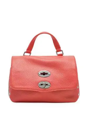 ZANELLATO Small Studded Postina Tote Bag - Orange