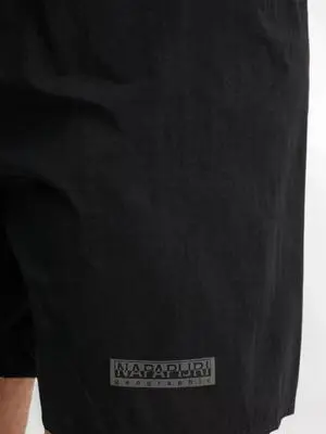 NAPAPIJRI Logo-patch Drawstring Swim Shorts - Black
