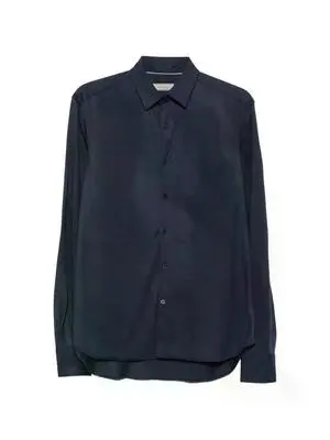Canali Button-down Long-sleeve Shirt - Blue