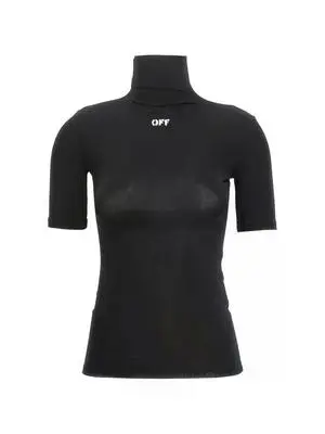 Off-White Off Stamp Logo-print T-shirt - Black