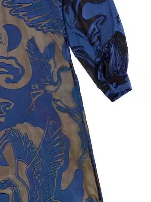 PAULA Turtleneck Devoré Dress
