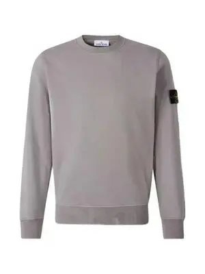 Stone Island 6100060 Organic Cotton Fleece Sweatshirt - Grey