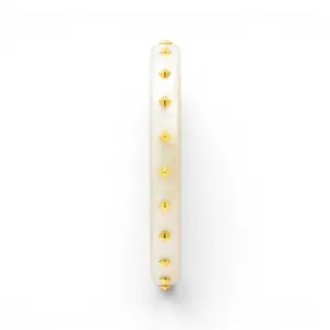 MICHAEL NASH JEWELRY Clementine Mother Of Pearl Resin Studded Bangle - White