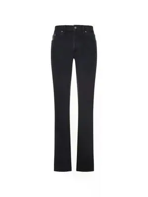 Saint Laurent Straight-leg Five-pocket Jeans - Black