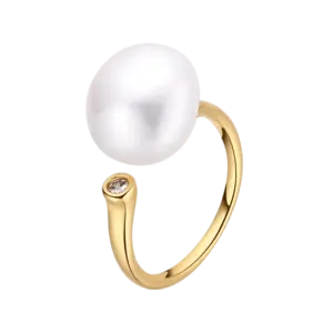 LISA&CO. Silver Ring Pearl&spark