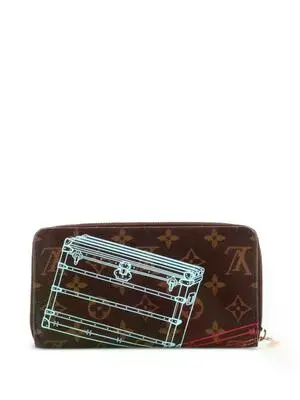 LOUIS VUITTON Zippy Wallet Limited Edition Damier Small Wallets - Brown